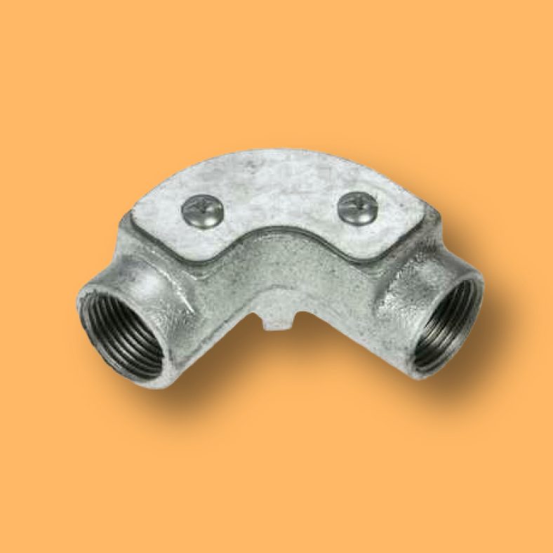 20mm Inspection Elbow Conduit Fitting - Galvanised - Blackwater ...