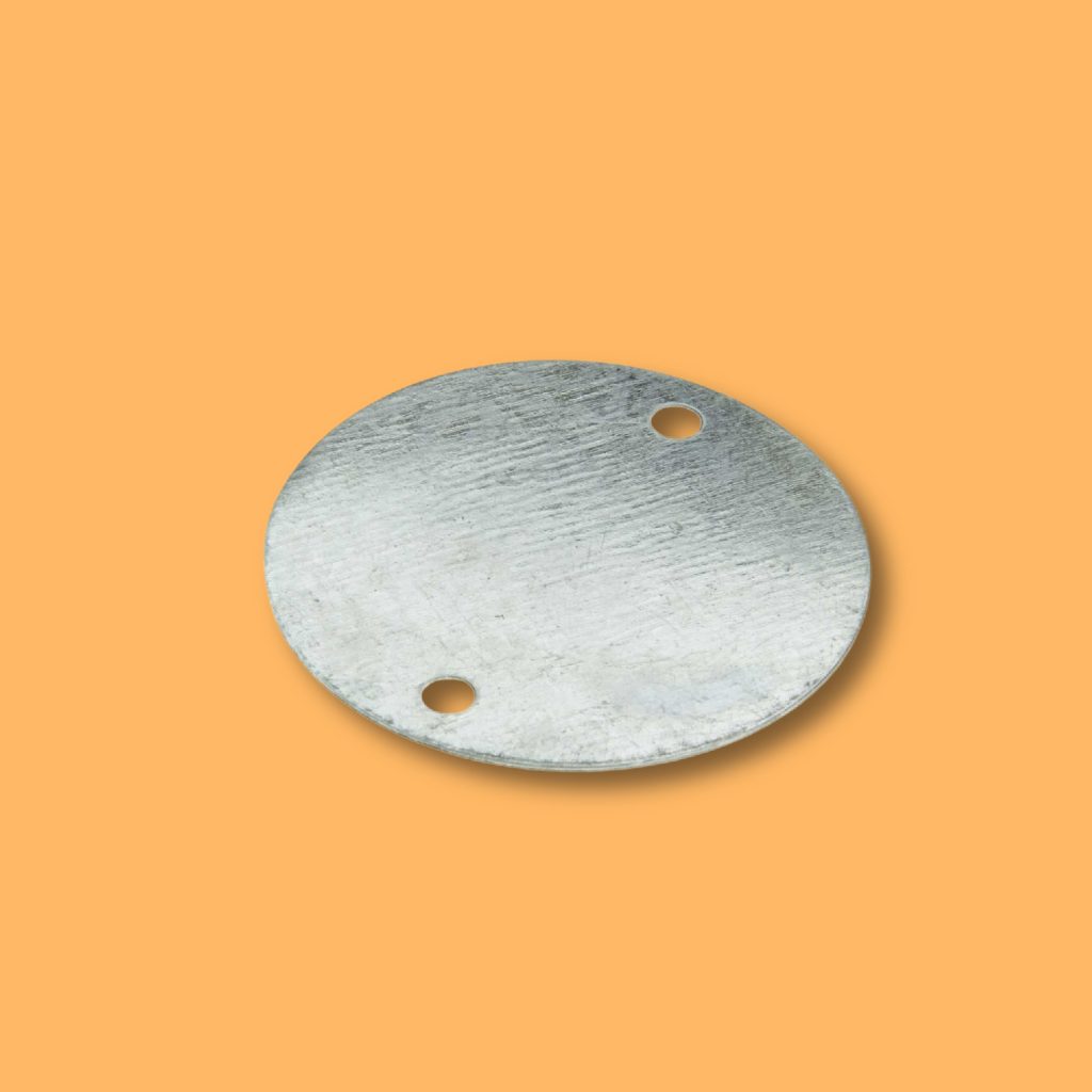20mm Conduit Box Lid - Galvanised