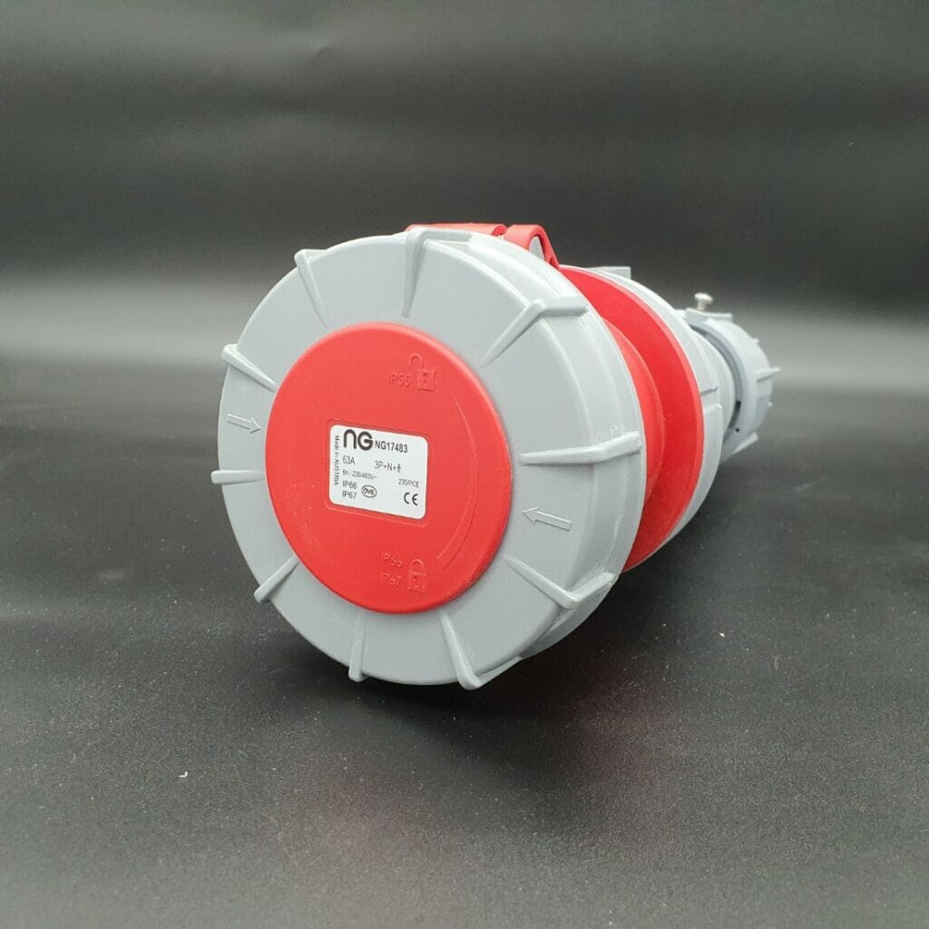 63A 5 Pin Coupler Red 415V IP67 - Niglon