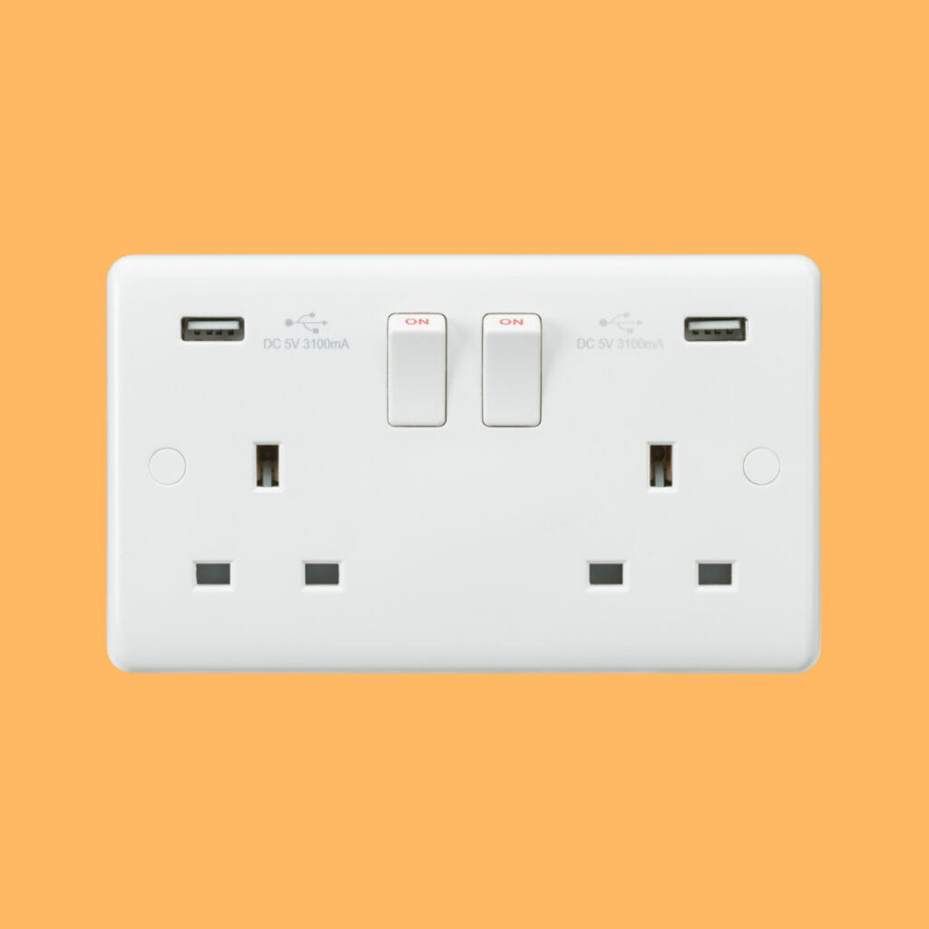 Knightsbridge Curved Edge Switches and Sockets