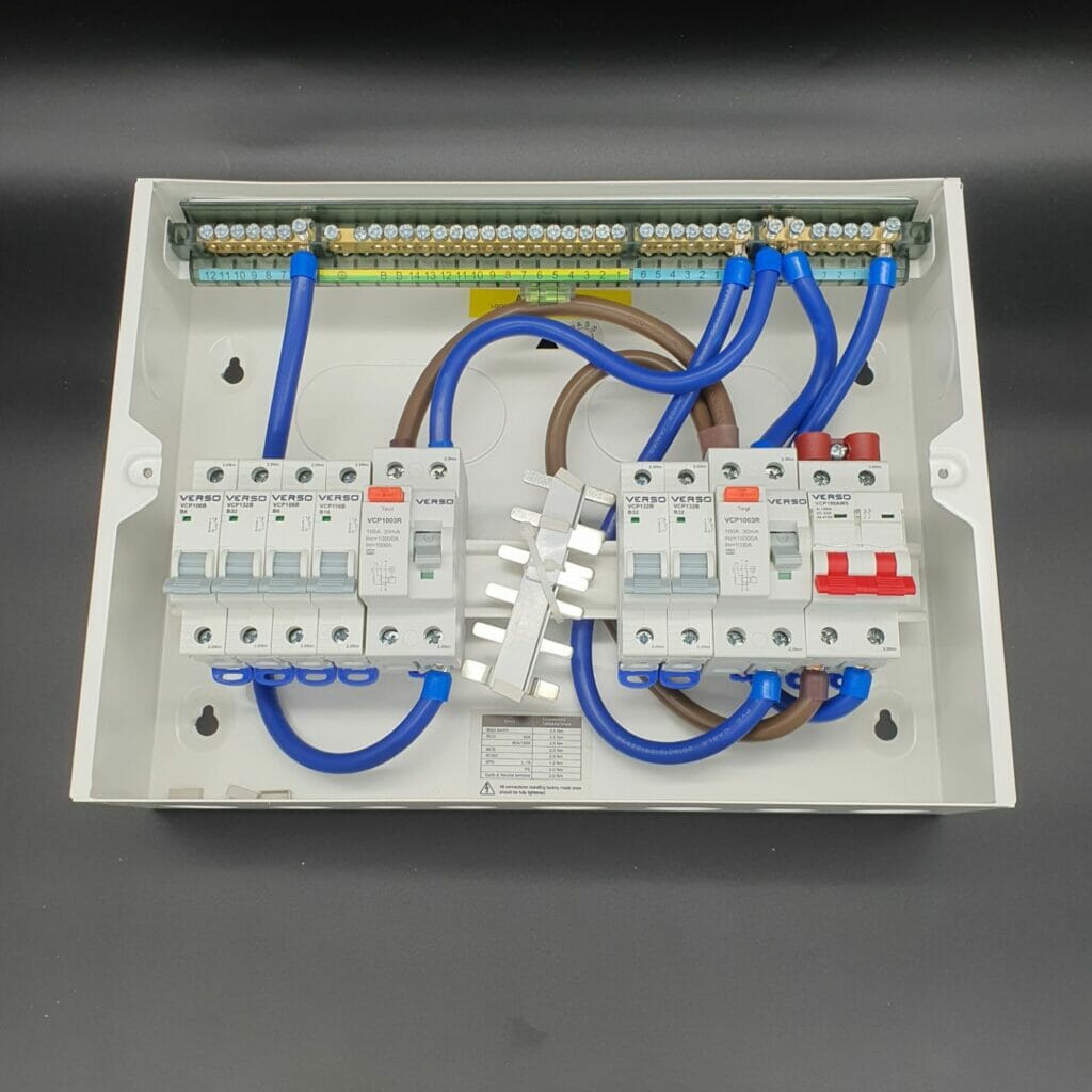 VERSO 10 Way Split Load Consumer Unit